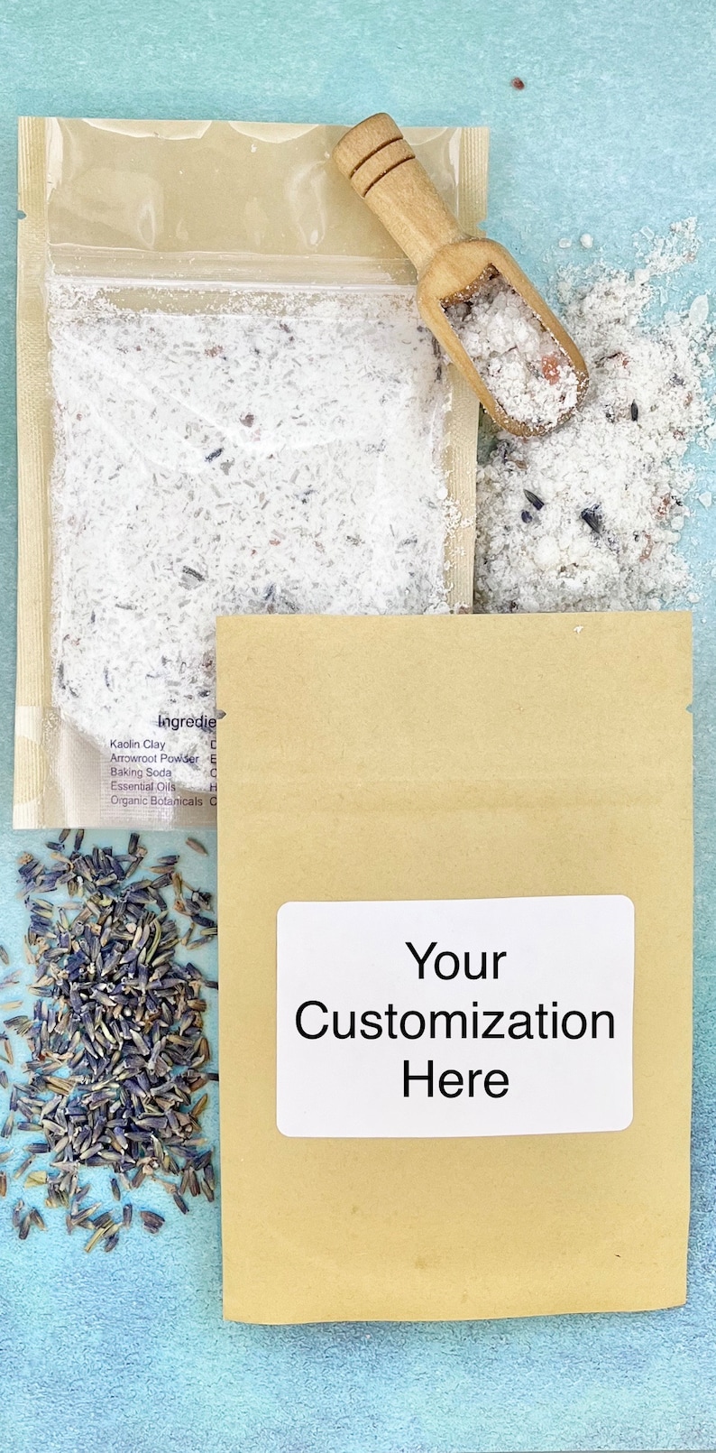 Milk Bath Party Favor Coconut Milk Powder Bath Pouch Milk Bath Soak ...