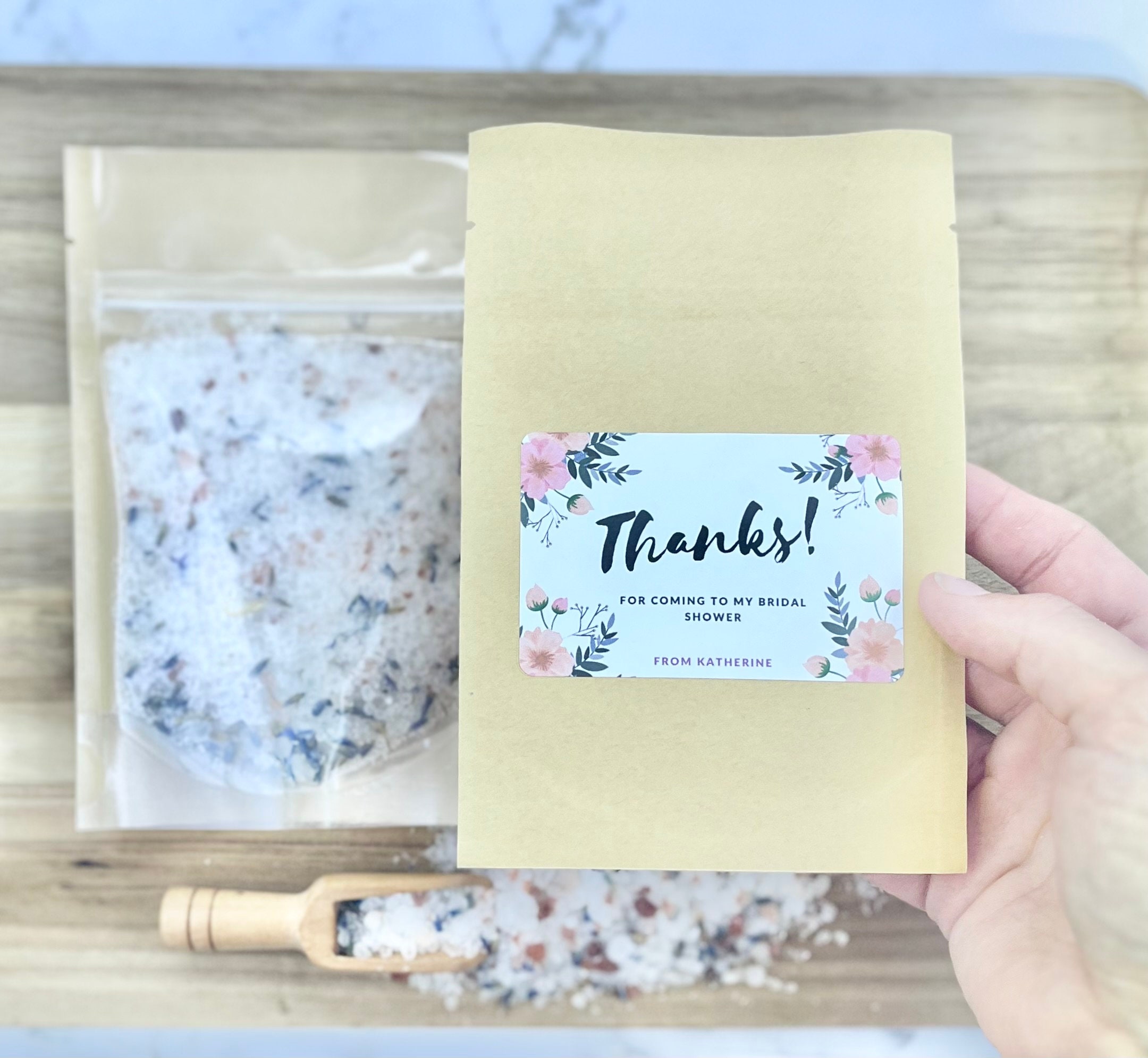 Milk Bath Party Favor Coconut Milk Powder Bath Pouch Milk Bath Soak ...