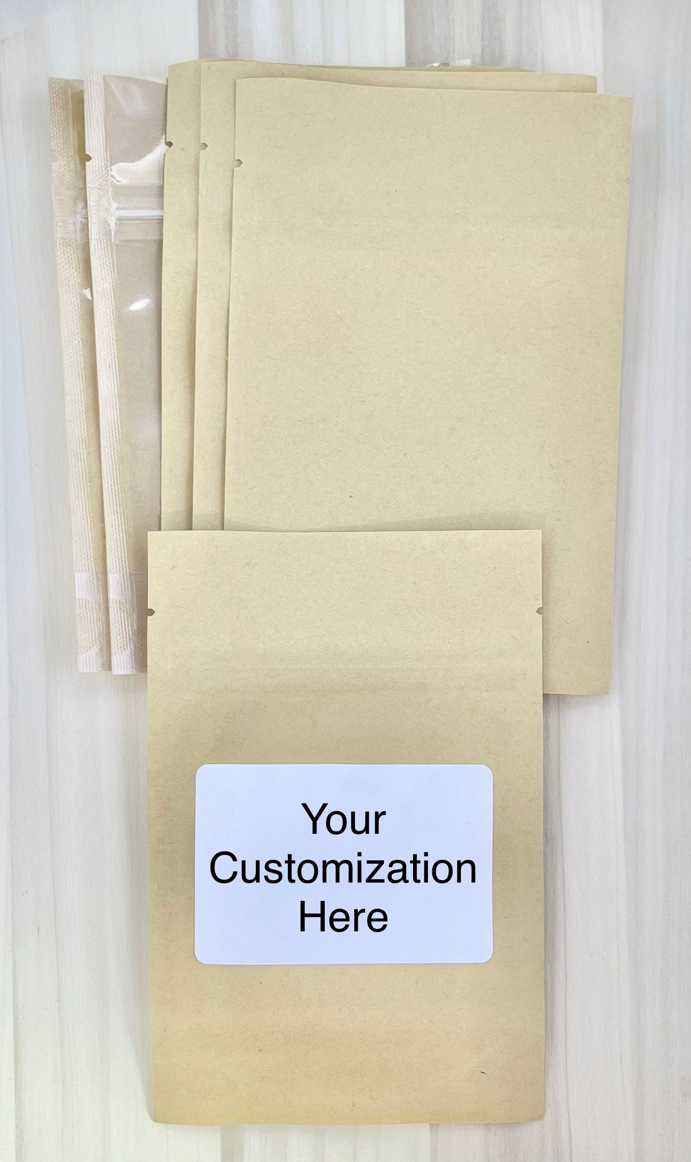 Sealable Pouch Party Favor Pouch Small Bag Paper Re-sealable Bag Gift ...