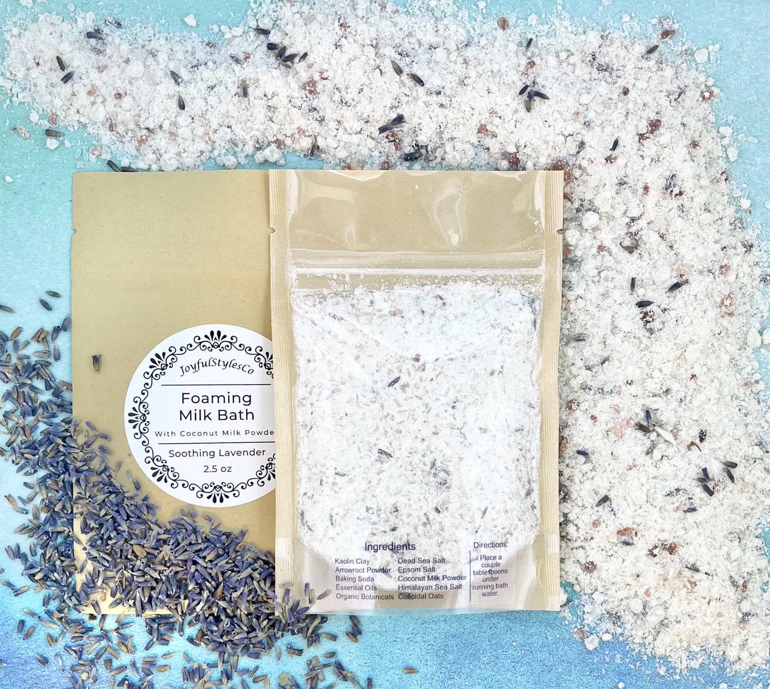 Milk Bath Party Favor Coconut Milk Powder Bath Pouch Milk Bath Soak ...