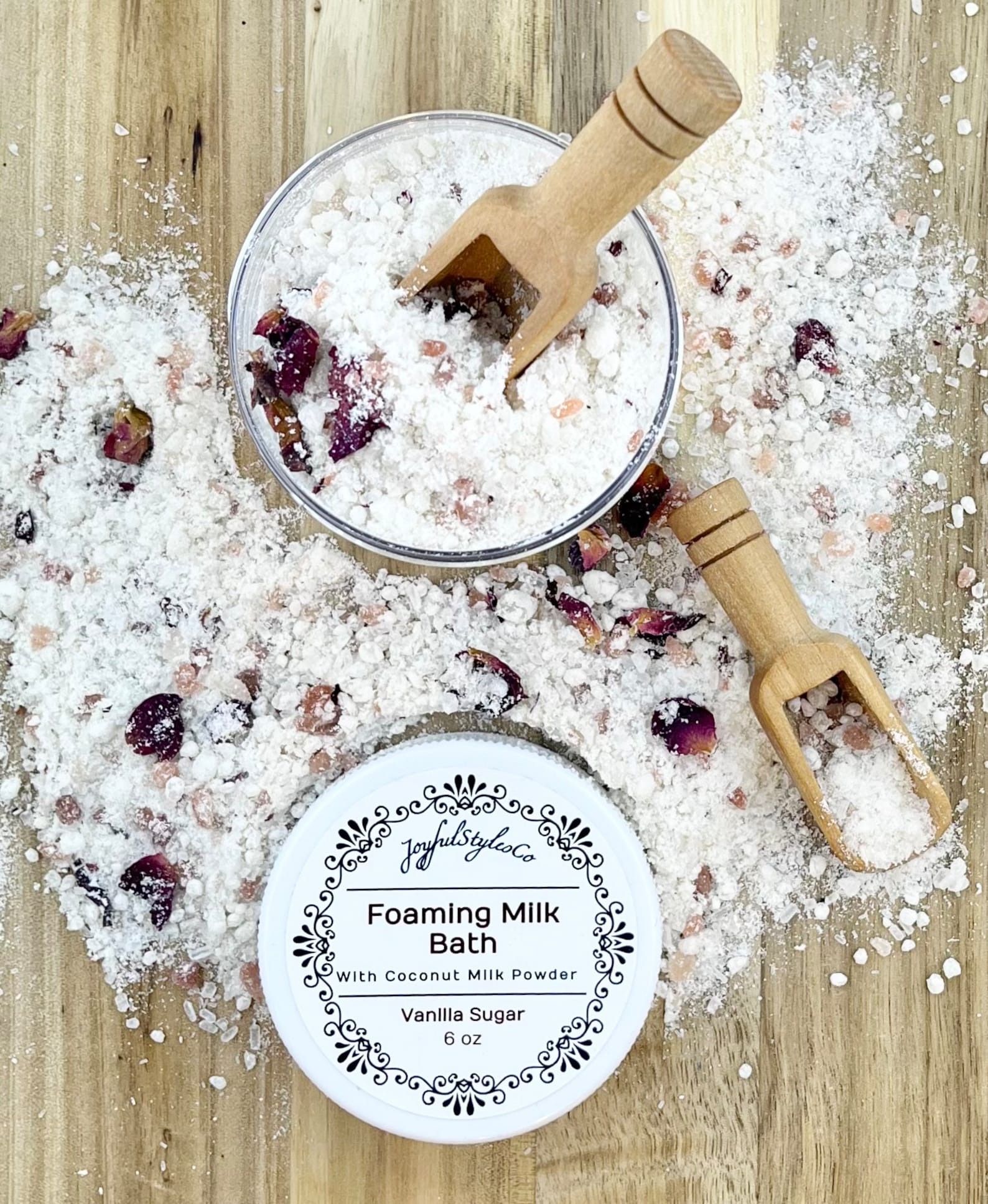 Wooden Scoop Bath Salts Kraft Scoop Small Spoon for Gifts Decorative ...
