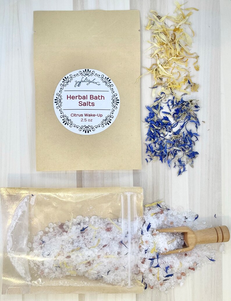6 Oz Eucalyptus Bath Salt Herbal Bath Soak Dead Sea Salt Spa Salt Gift ...