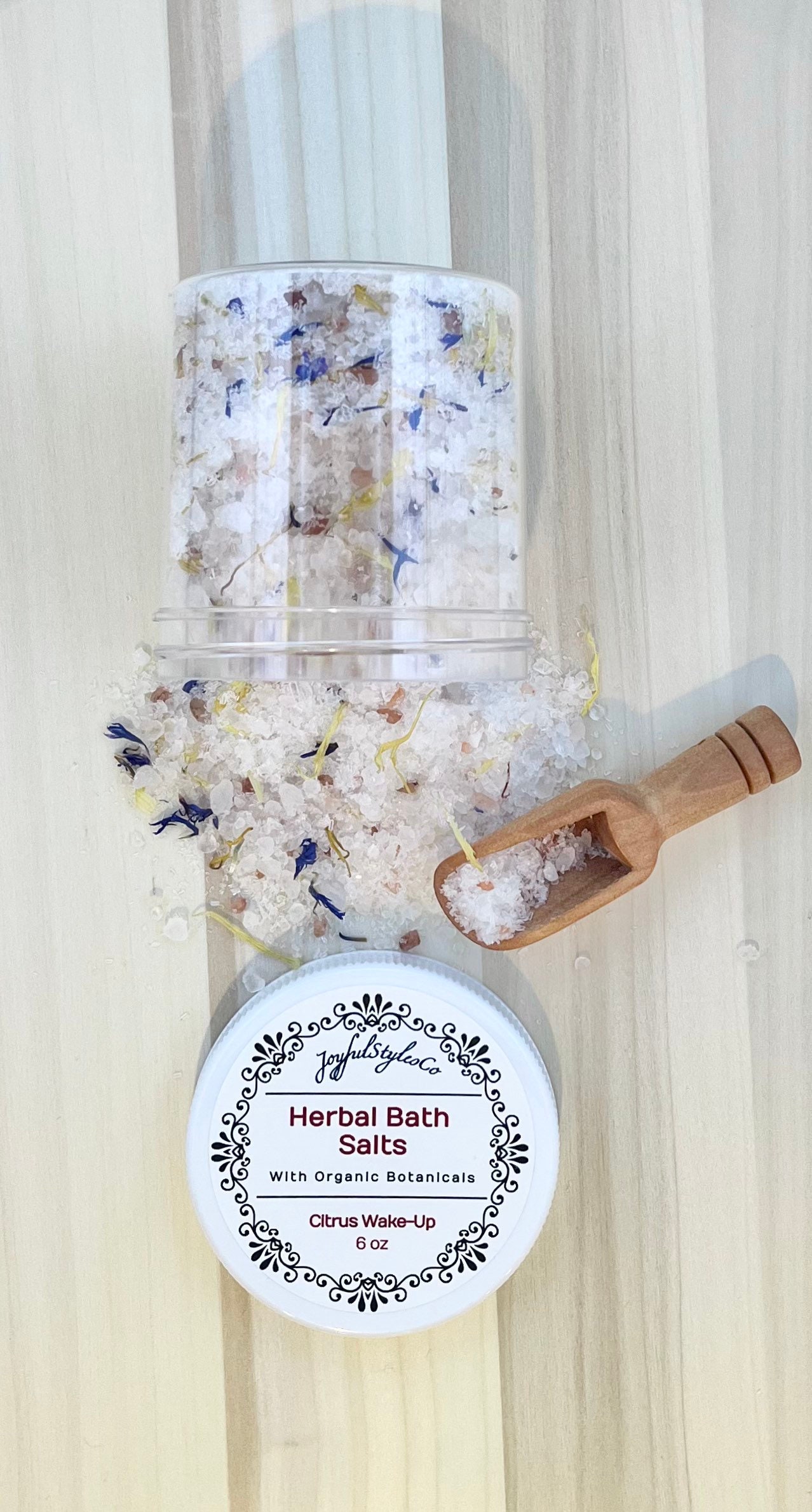 6 Oz Citrus Wake-up Bath Salt Herbal Bath Soak Sea Salt Spa Salt Gift ...