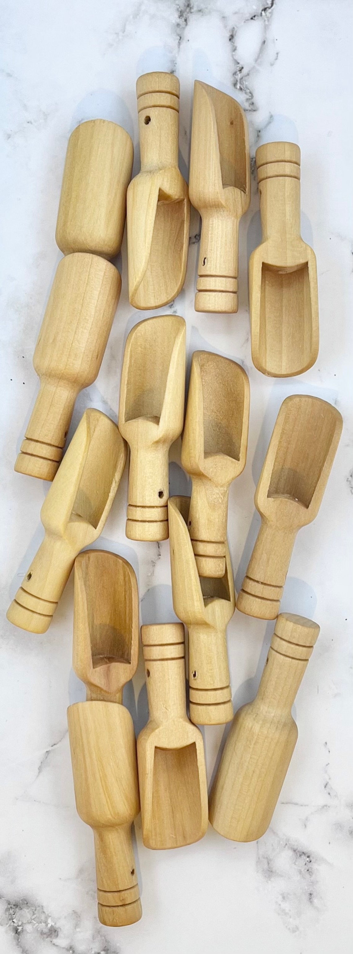 Wooden Scoop Bath Salts Kraft Scoop Small Spoon for Gifts Decorative ...