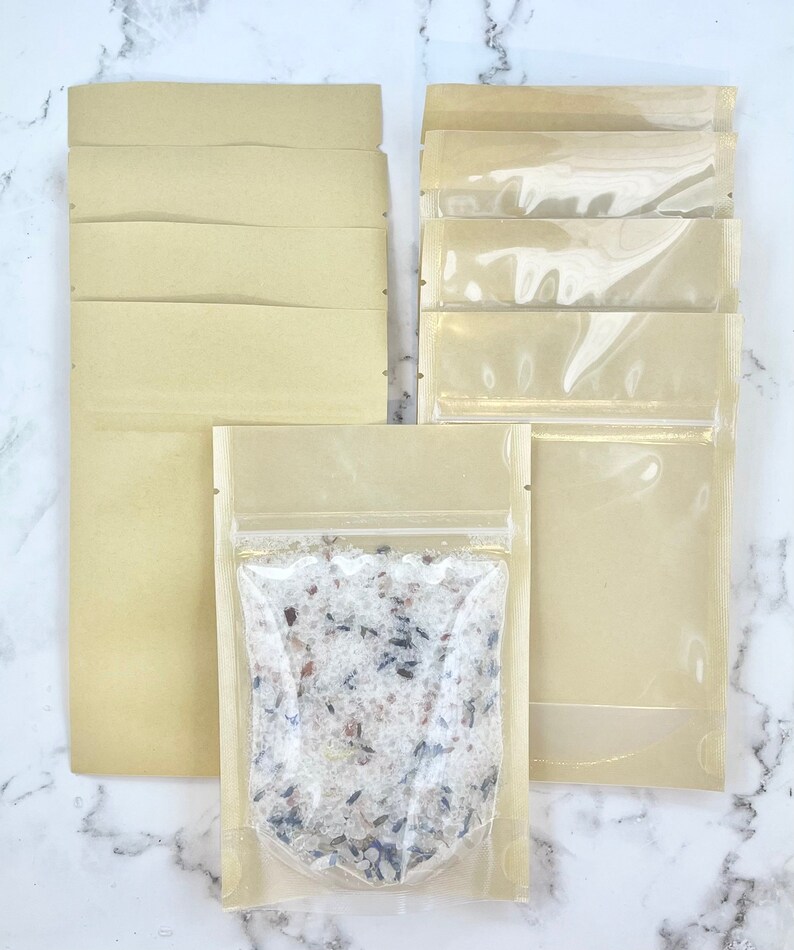 Sealable Pouch Party Favor Pouch Small Bag Paper Re-sealable Bag Gift ...