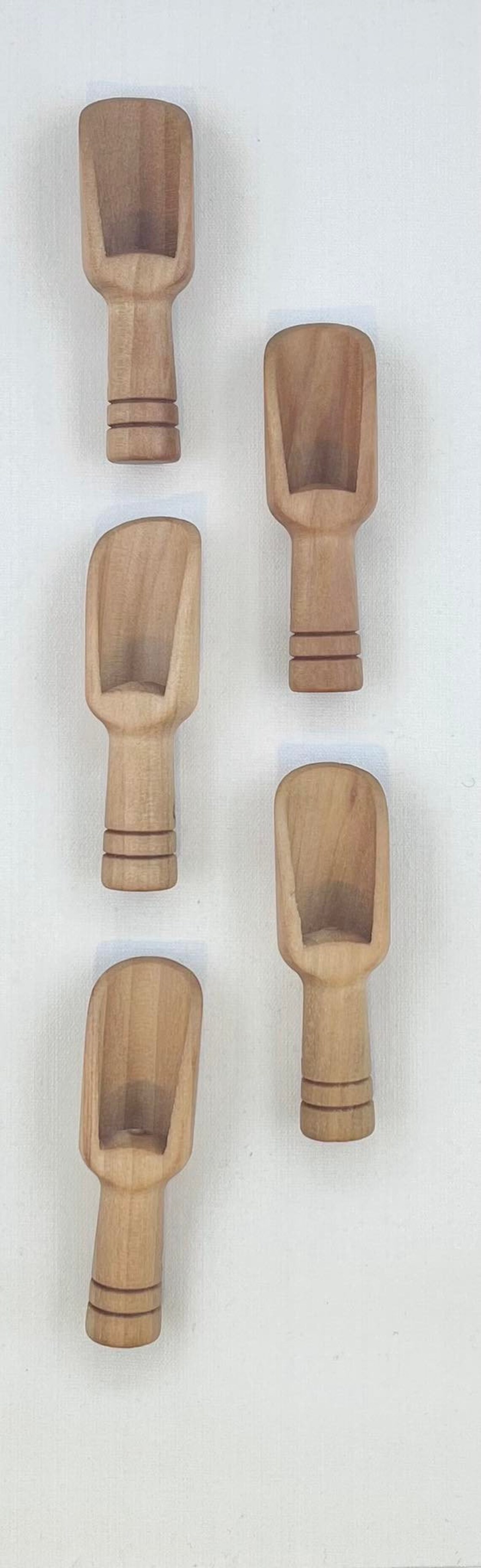 Wooden Scoop Bath Salts Kraft Scoop Small Spoon for Gifts Decorative ...