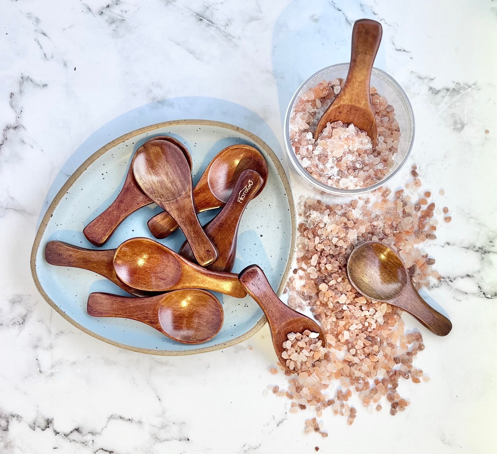 Wooden Scoop for Bath Salt Scoop for Gift Jar Spoon for Bath Salt Spoon ...