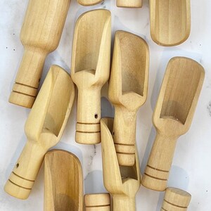 Wooden Sugar Scoop Coffee Scoop for Spices Mini Wooden Spoon for Loose ...
