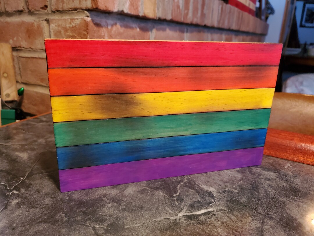 Pride Wood Desk Flag - Etsy