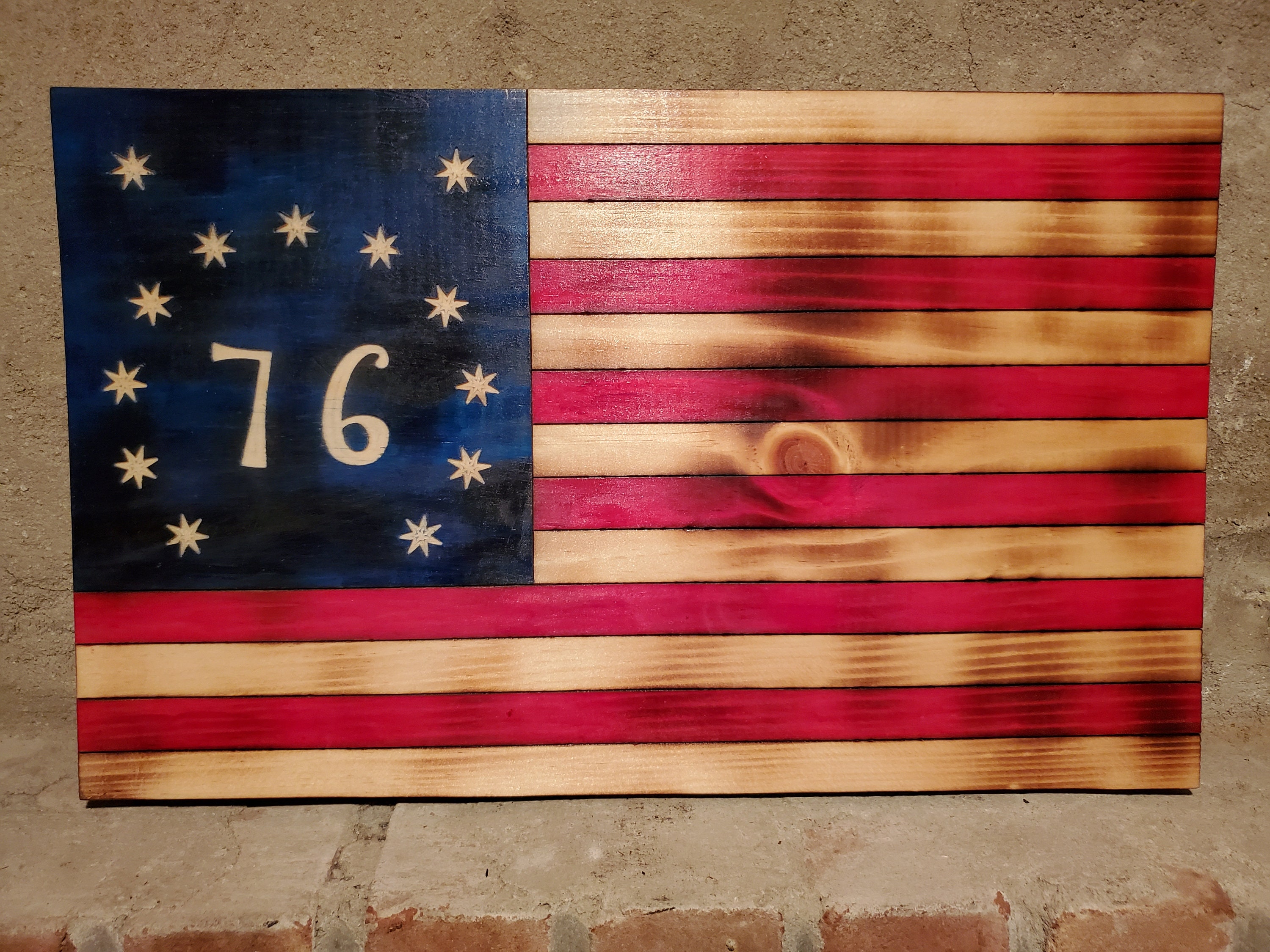Historic Bennington spirit of 76 Flag Wall Plaque - Etsy