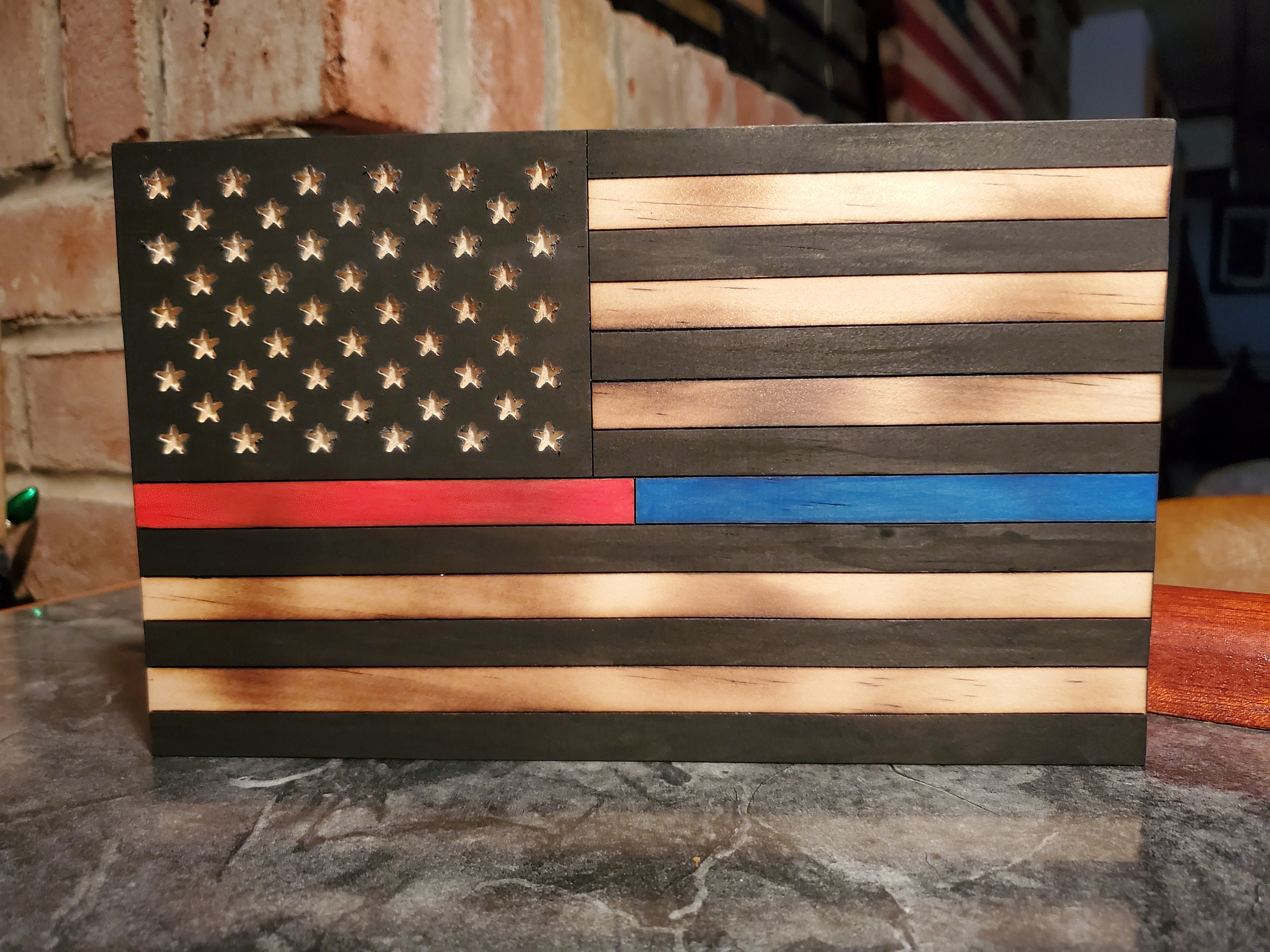 Wood Desk Flag - Etsy
