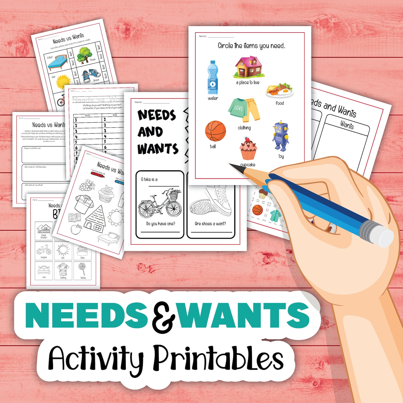 Needs and Wants Mindfulness Activity Printable - Etsy