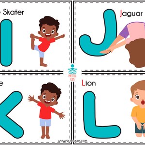 Pretzel Kids Alphabet Yoga Cards - Etsy