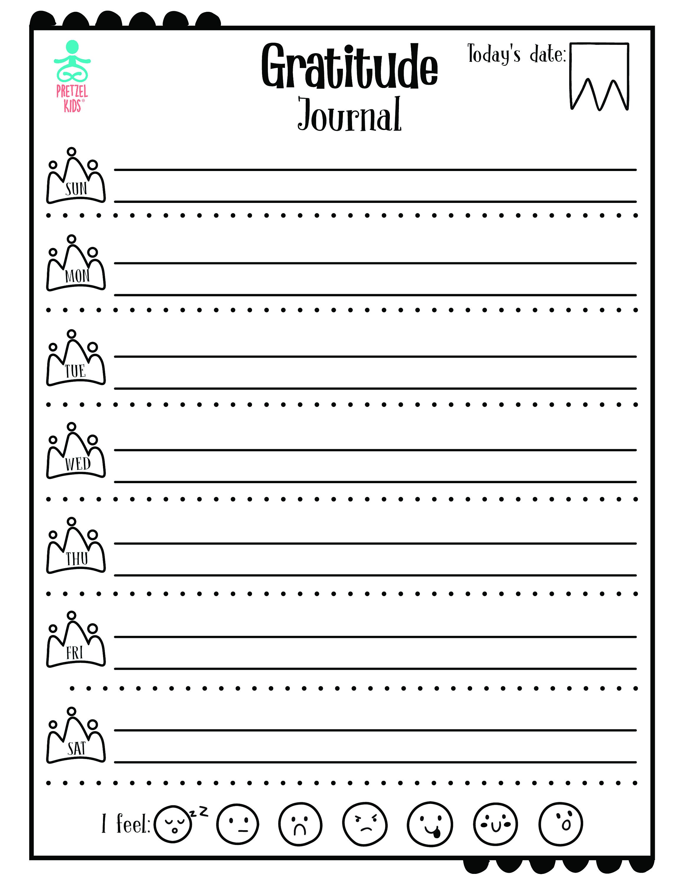 Gratitude Journal for Kids! - Etsy