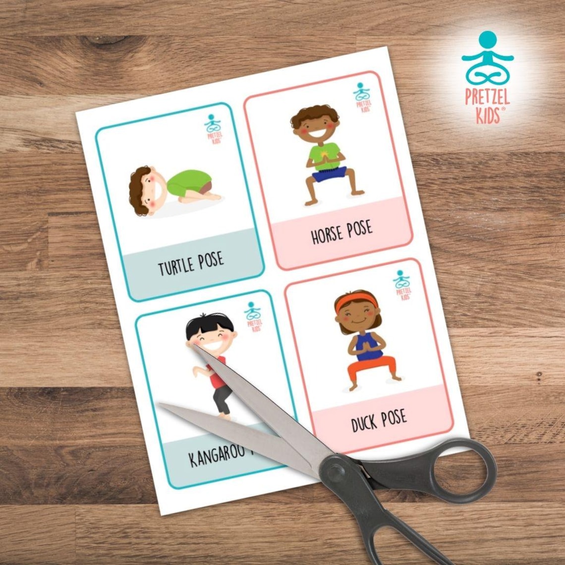 Animal Yoga Poses for Kids, Printable Cards for Kids Yoga, Activities ...