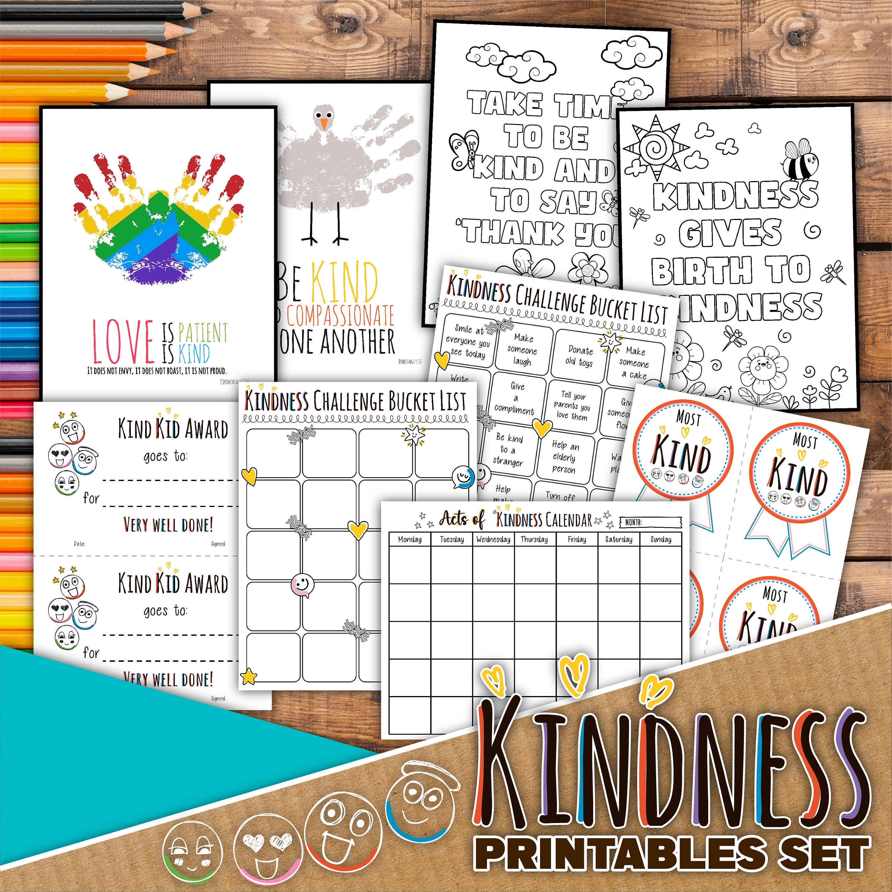 Kindness Activity Pack for Kids - Etsy