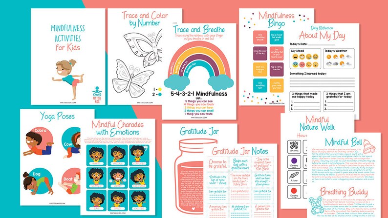 Bundle! Animal Yoga Poses & Mindfulness Activities for Kids! Printable ...