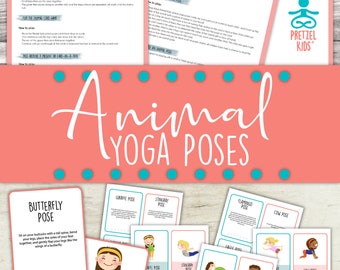 Forest Animals Bingo Game With Kids Yoga Poses Included for - Etsy