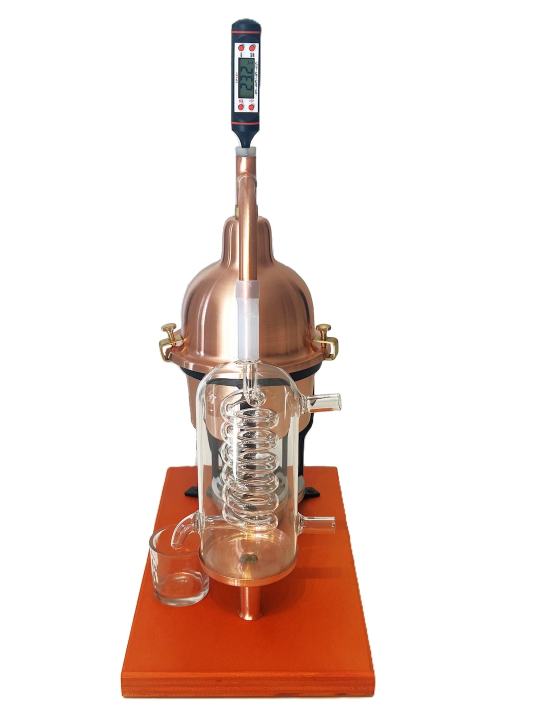 Alembic Distiller for Essential Oils & Hydrosol in Copper With Glass ...
