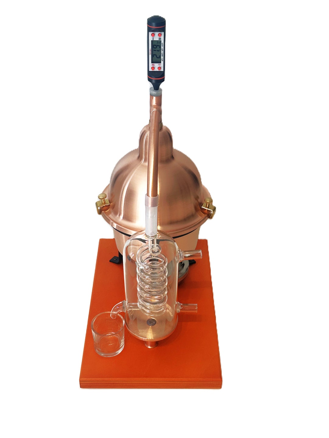 Distiller for Essential Oils & Hydrosol in Copper With Glass ...