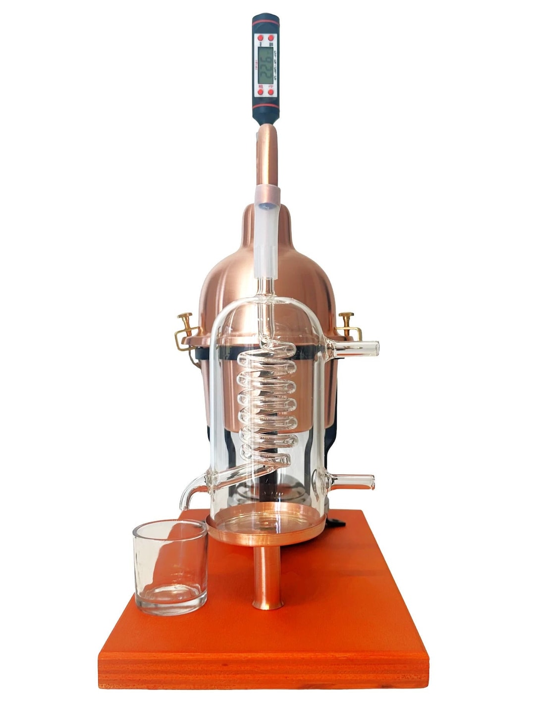Copper Still for Essential Oils & Hydrolates With Glass Condensation ...