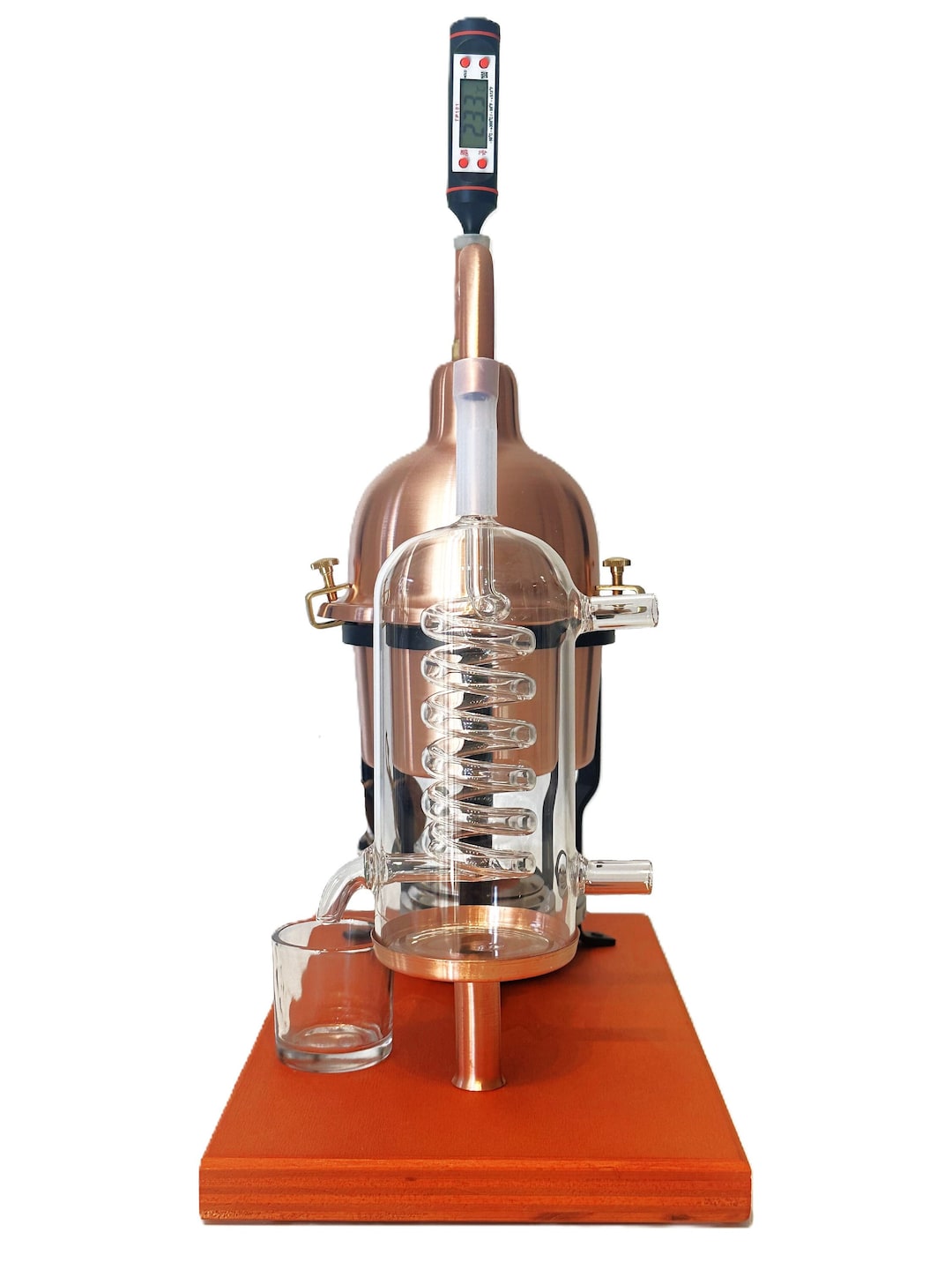 Alembic Distiller for Essential Oils & Hydrolates in Copper With Glass ...