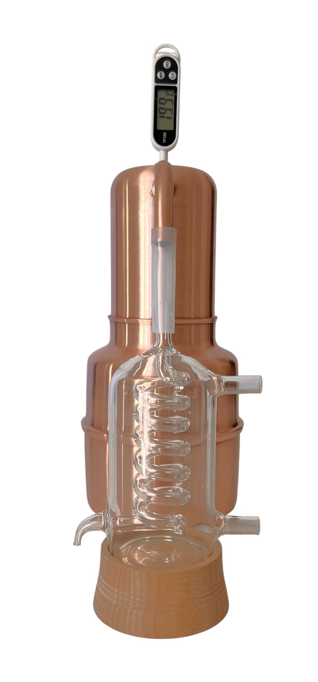 Alembic Distiller for Essential Oils & Hydrolates in Copper With Glass ...