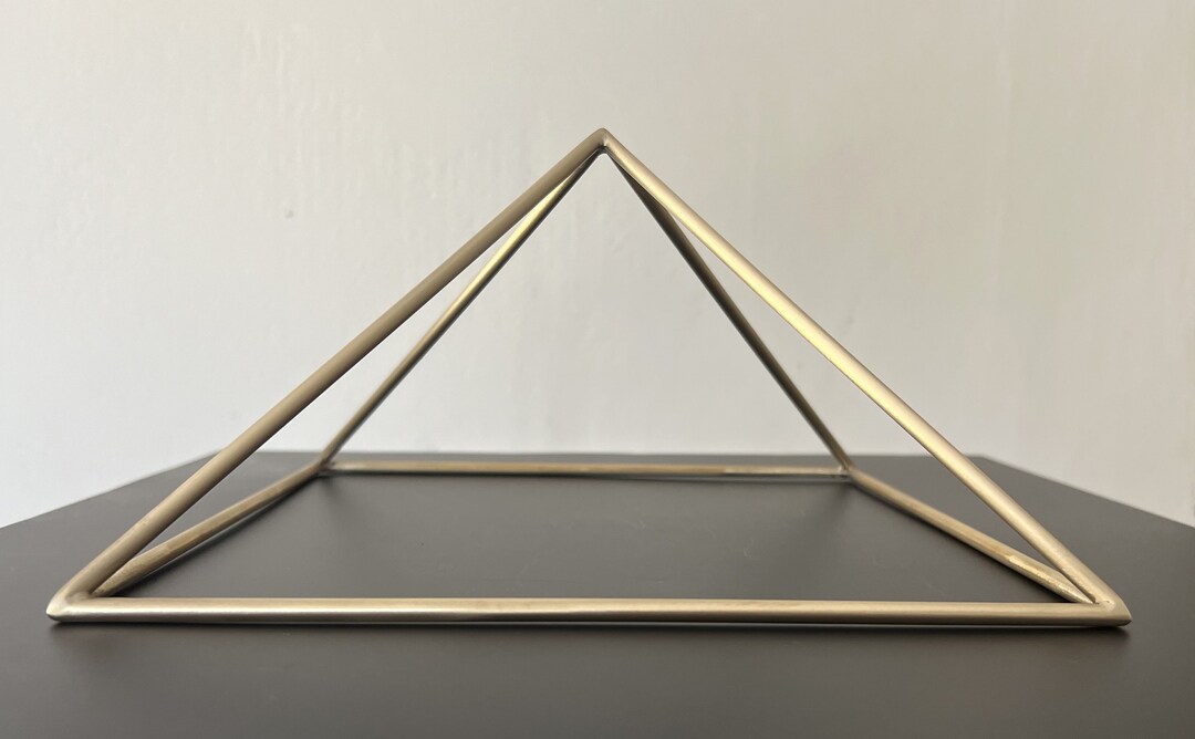 Resonant Brass Pyramid for Yoga Meditation Chakra Energy Healing Made ...