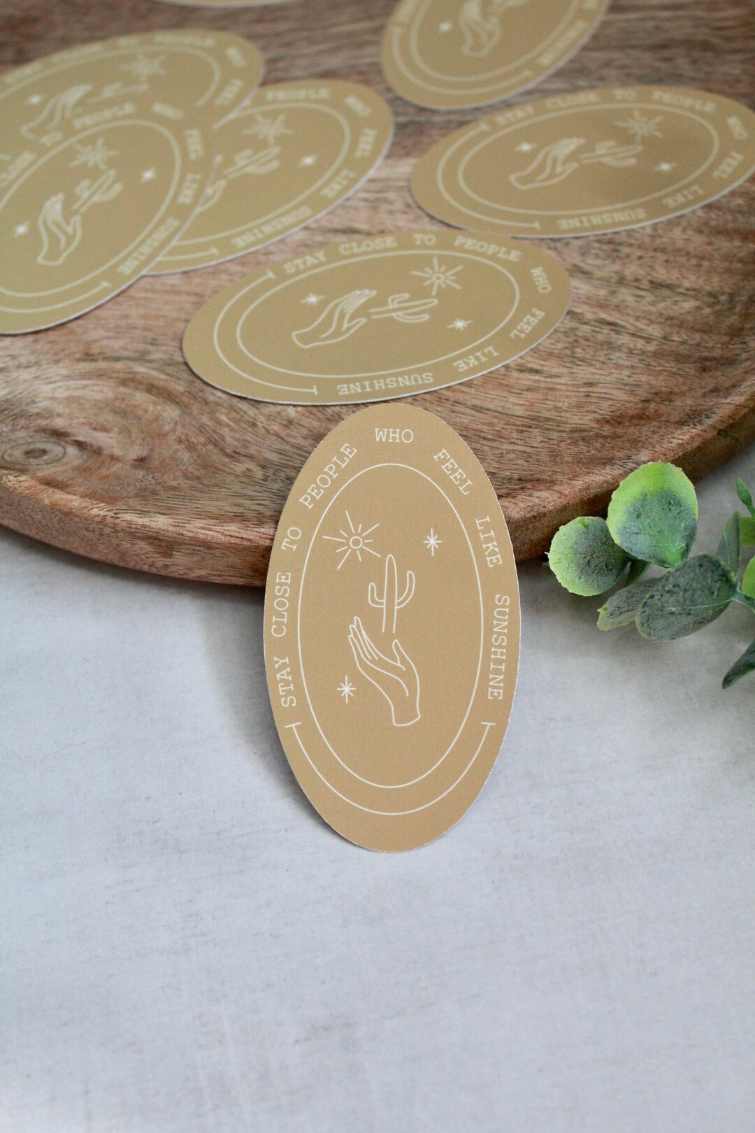 Positive Quote Sticker Water Bottle Sticker Pack Matte Vinyl Vinyl ...