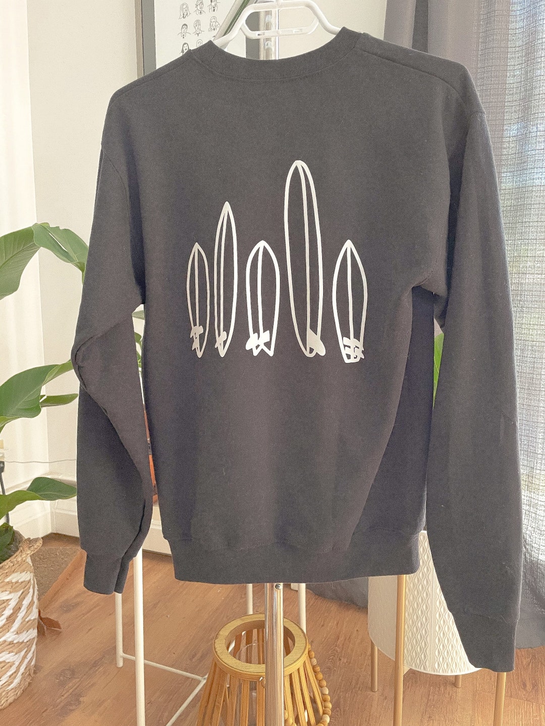 Surf Crewneck - Surf-Pullover - Etsy.de
