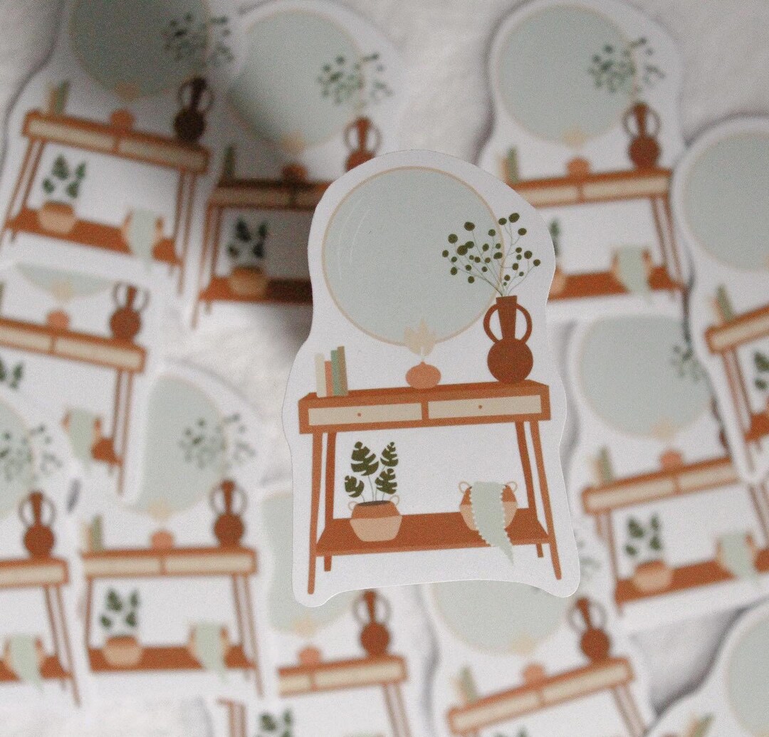 Bohemian Desk Sticker - Etsy