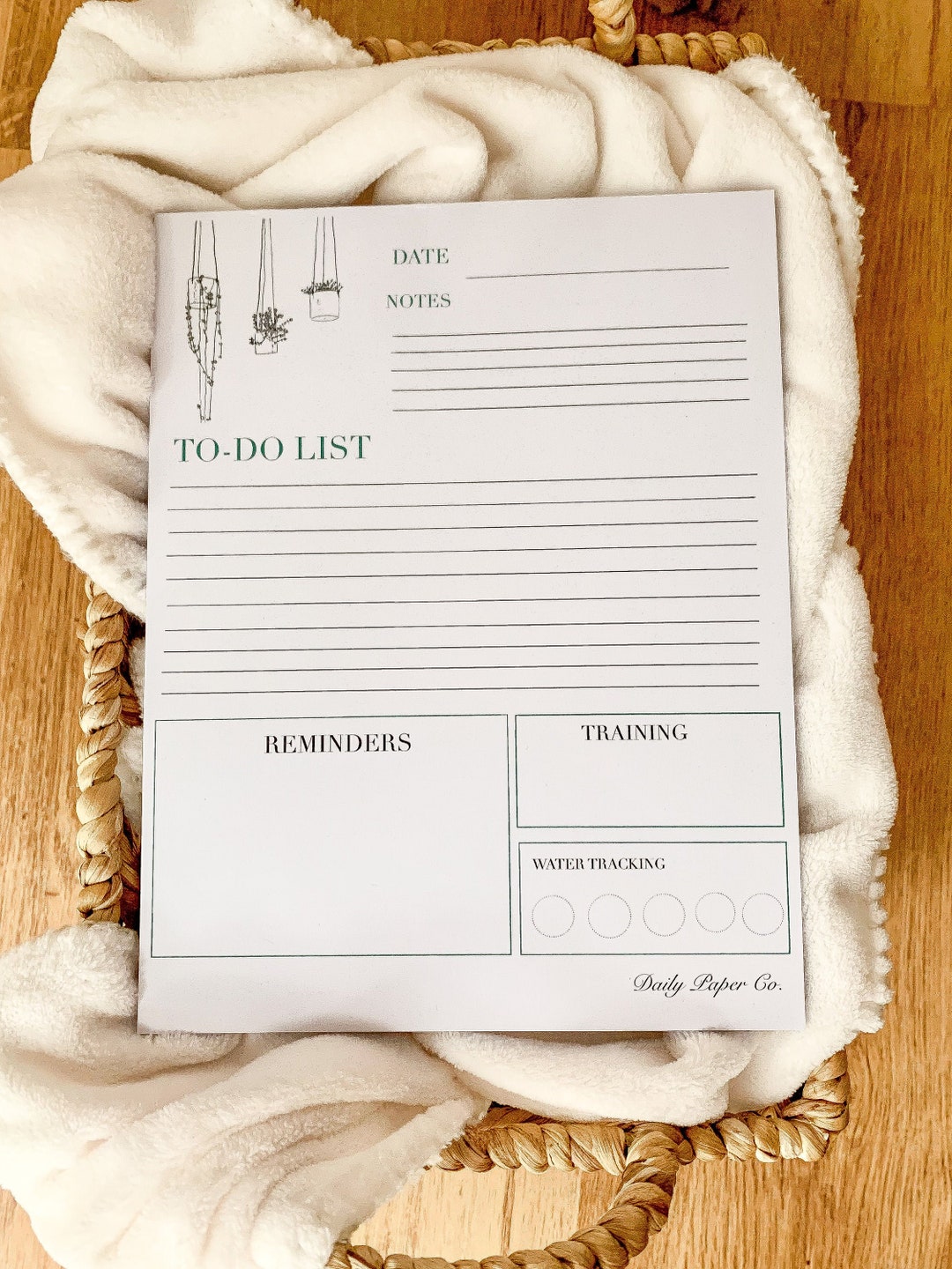 Daily Planner Bohemian Theme Boho Theme Day Planner - Etsy