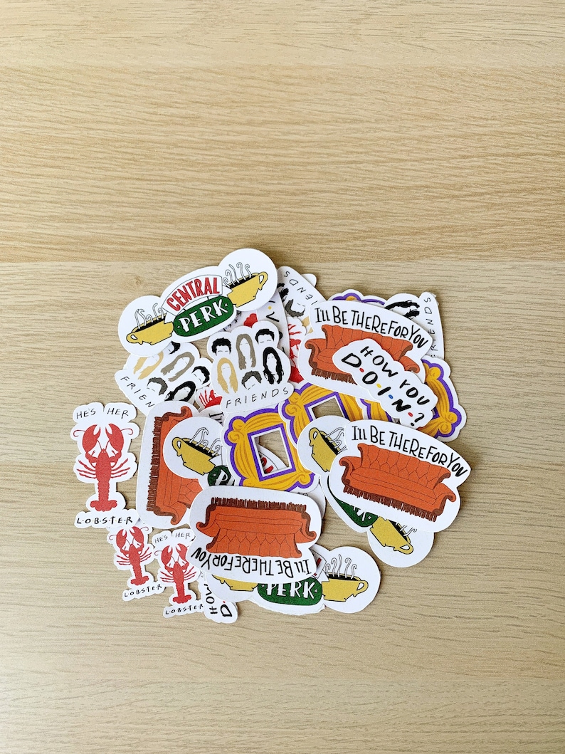 Friends Stickers Friends Tv Show Theme Friends Sticker | Etsy
