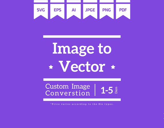 Image to Vector Custom Svg Files Redraw & Convert to Svg | Etsy