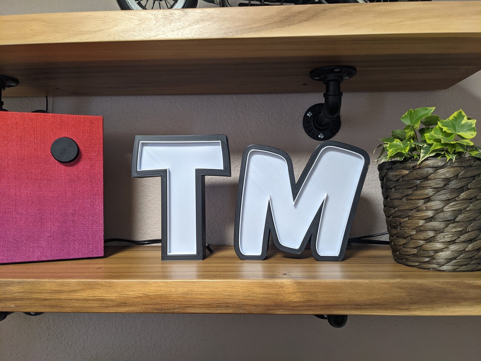 3D Printed RGB LED Letter Lamp With Remote One of a Kind - Etsy