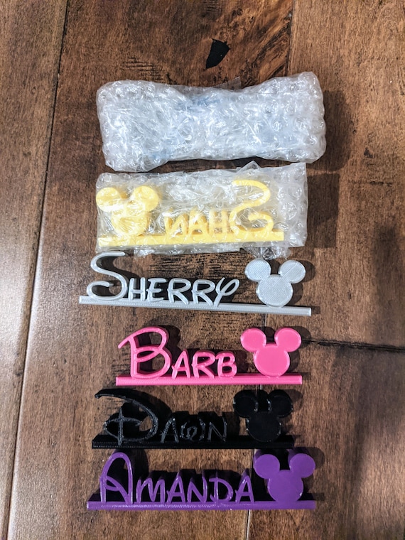 Party Favors Bundle 3D Printed Personalized Name Tags Min - Etsy