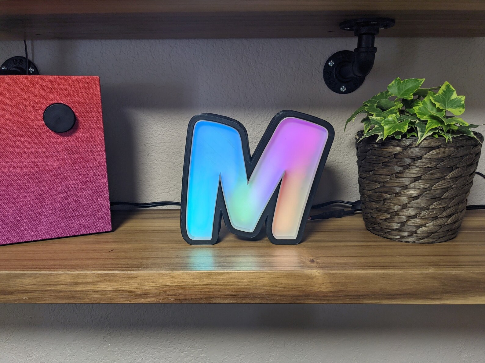 3D Printed RGB LED Letter Lamp With Remote One of a Kind - Etsy