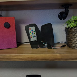 3D Printed RGB LED Letter Lamp With Remote - One of a Kind - Great for ...