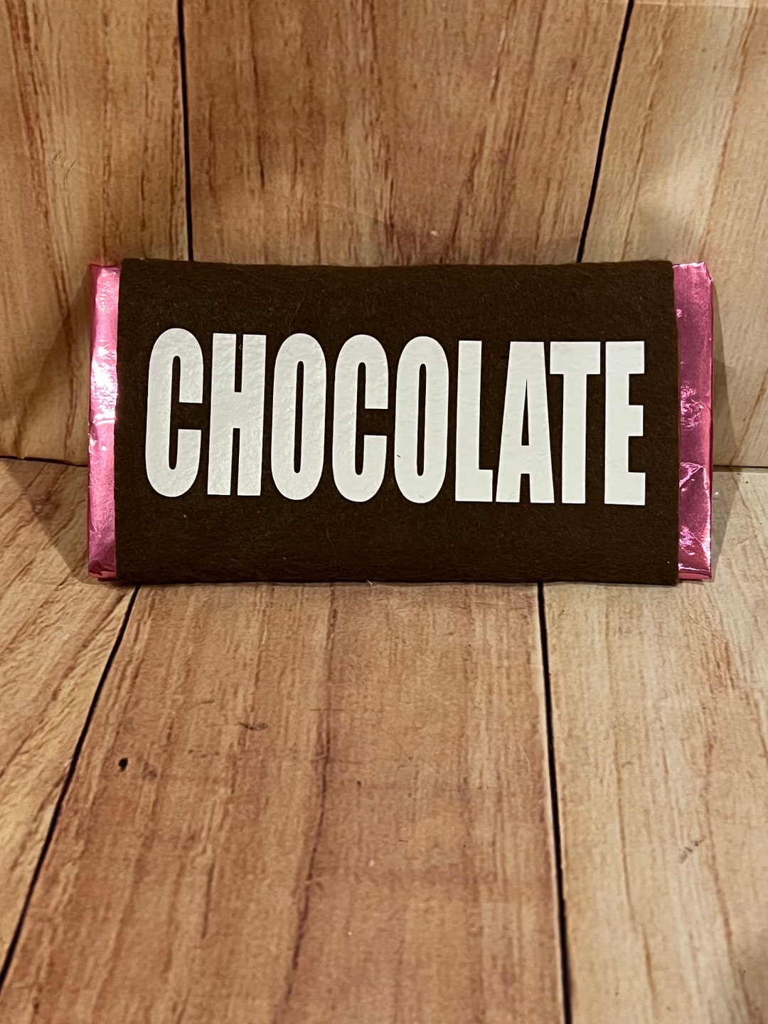 Fake Chocolate Bar Pink, Chocolate Favor, Fake Chocolate Wreath ...