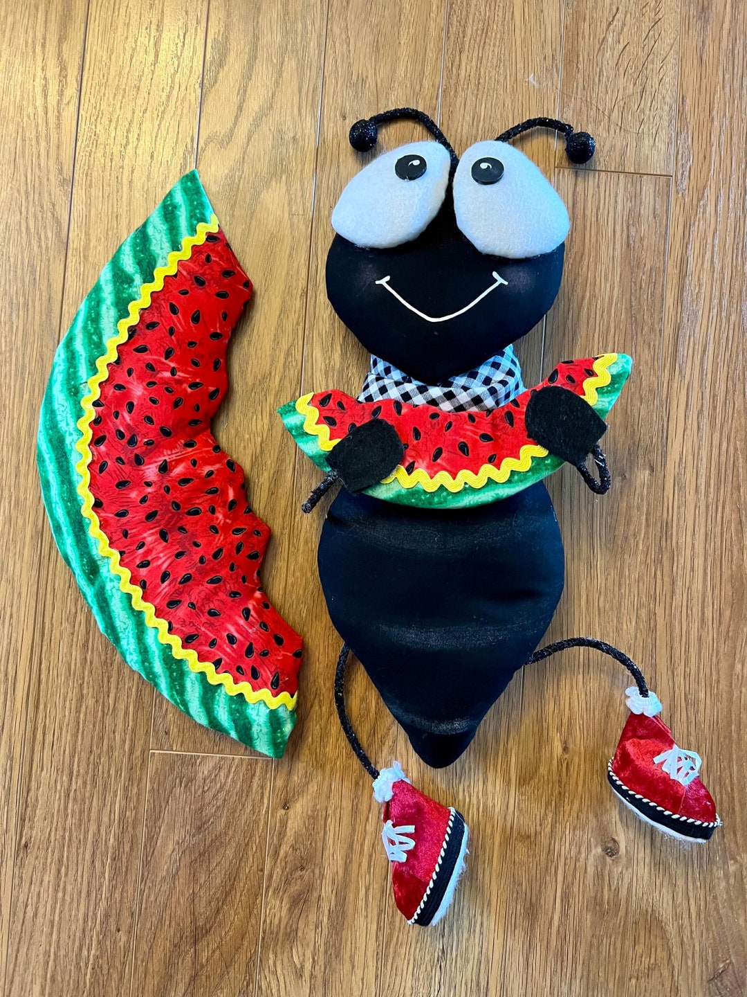 Kicks the Boy Ant, Ant Wreath Attachment, Summer Decor, Watermelon ...