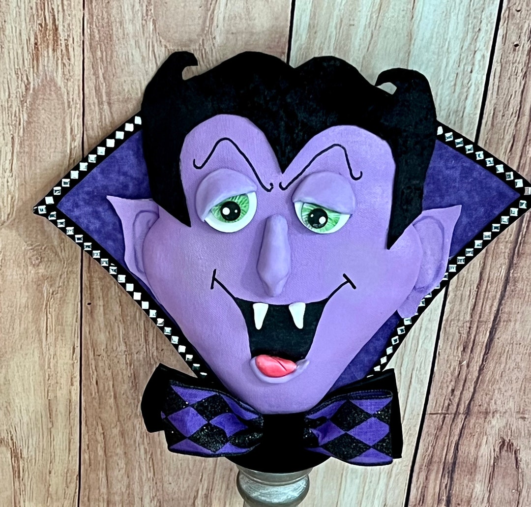 Dracula, Wreath Attachment, Halloween Decor, Fall Decor - Etsy