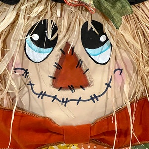 Scarecrow, Rust and Teal Scarecrow, Scarecrow Wreath Attachment ...