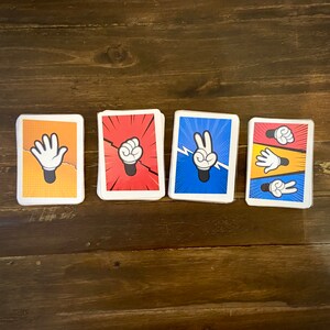 SHOOT A Rock Paper Scissors Card Game | Etsy