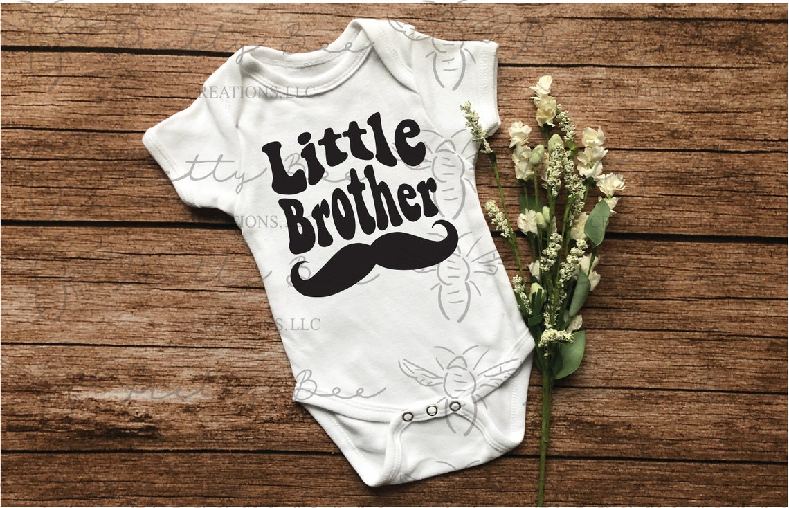 SVG, DIGITAL FILE, Little Brother, Mustache, Retro, Groovy, Boho - Etsy