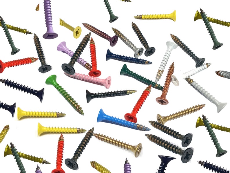 4.0x30mm PZ2 Coloured Powder Coated Screws - Painted Screws, Fixings ...