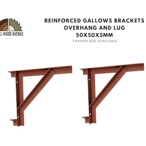 Reinforced Gallows Brackets With Lug: Heavy Duty Steel Chimney Support ...