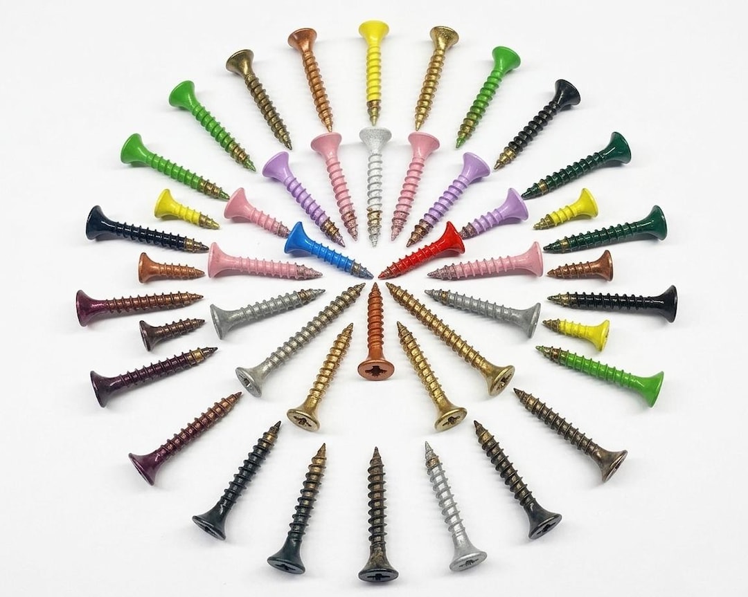 4.0x30mm Coloured Powder Coated Screws: DIY Fixings - Etsy