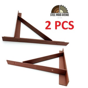 2 X Reinforced Heavy Duty Steel Chimney Support Gallows Brackets Angle ...