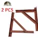 2 X Reinforced Heavy Duty Steel Chimney Support Gallows Brackets Angle ...