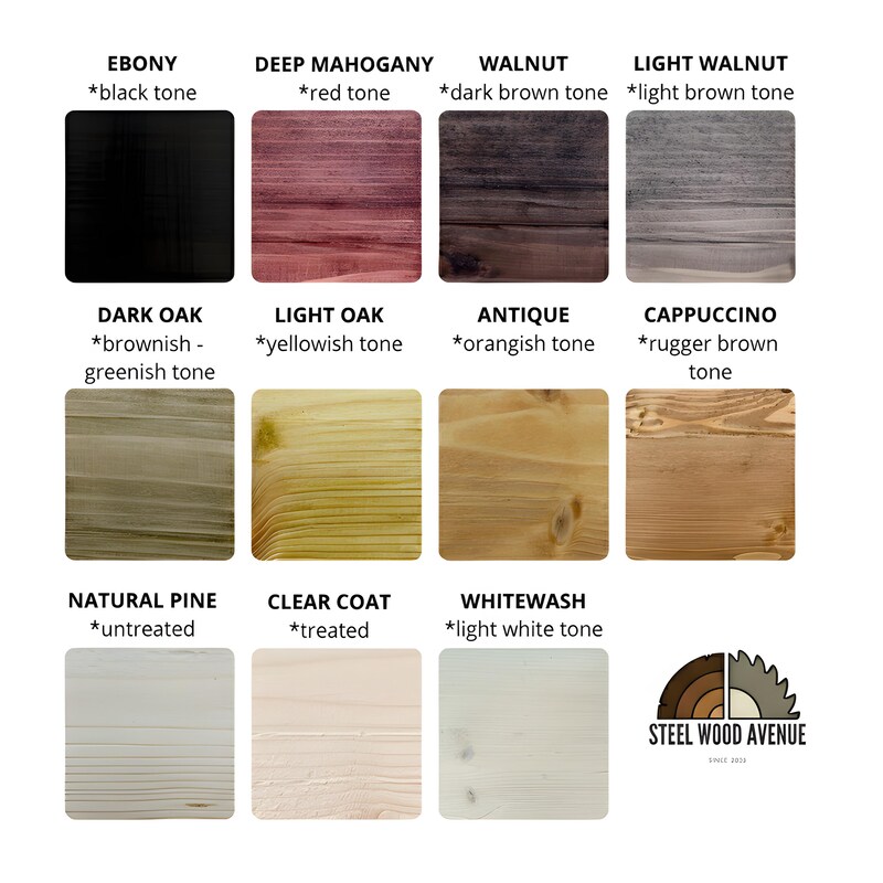 Pine Stain Samples - Etsy
